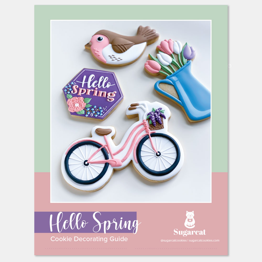 Hello Spring Cookie Decorating Guide – Sugarcat Cookies